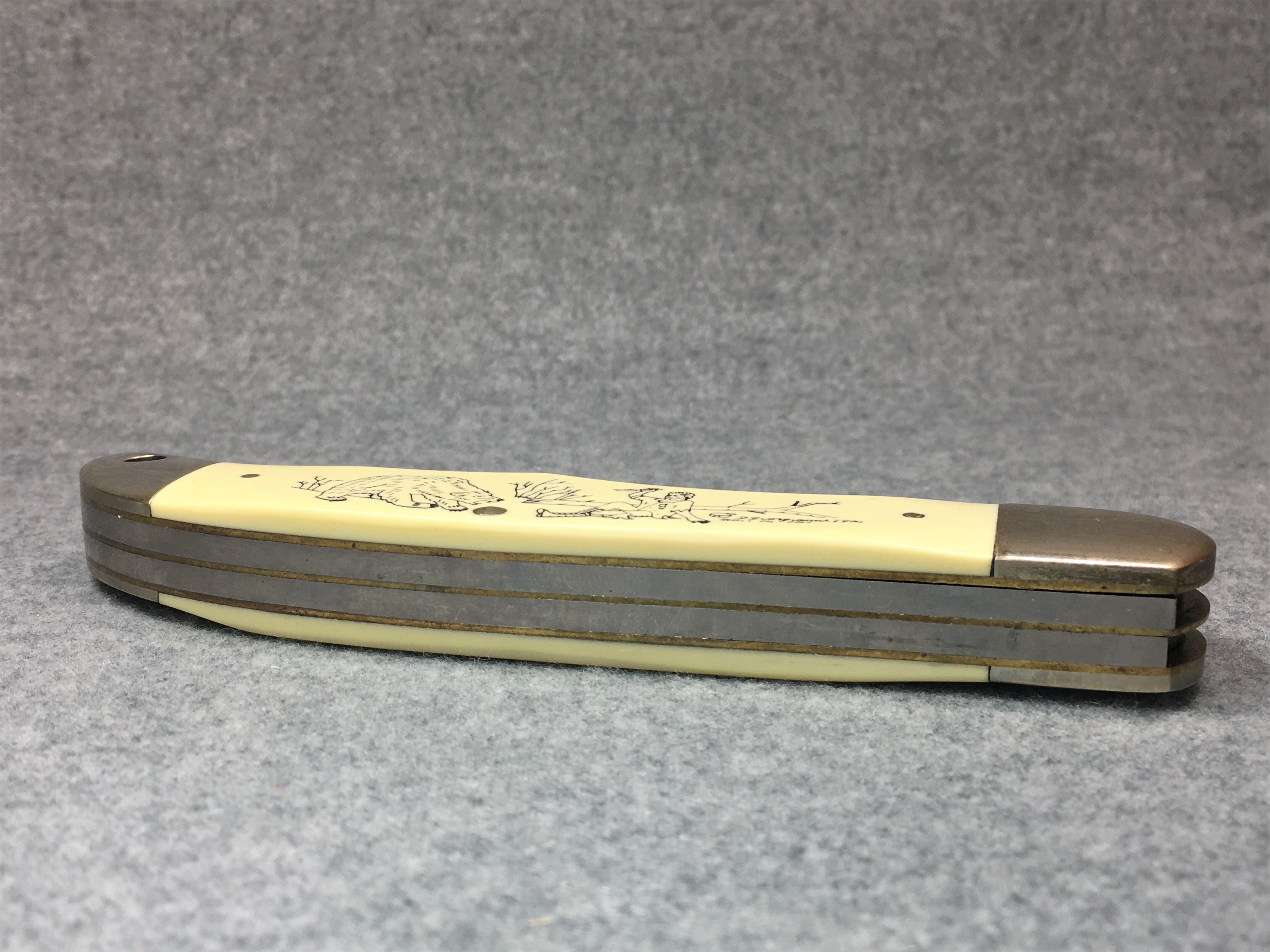 How much is SCHRADE SCRIMSHAW SC508 Bear Hunter Folding Hunter Knife ...