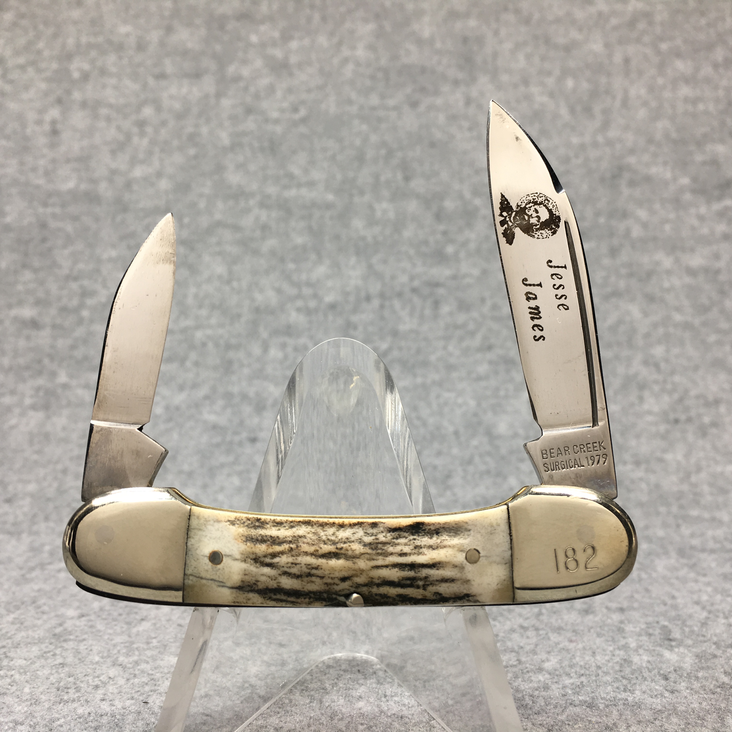 How much is 1979 TAYLOR CUTLERY BEAR CREEK Limited Edition Stag JESSE ...