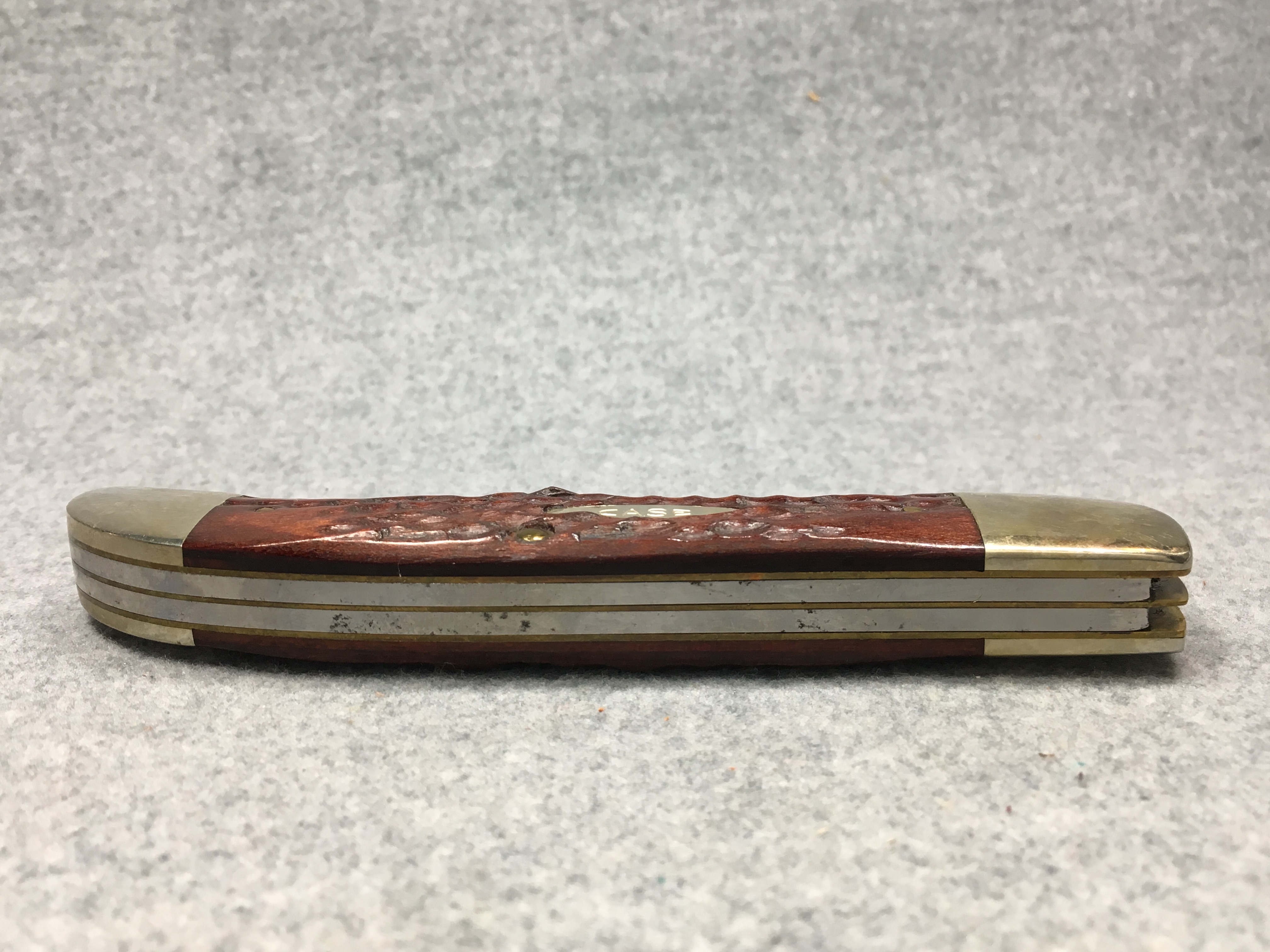 How much is 1984 Case 6265 SAB SS Brown Corn Cob Pakkawood Folding ...