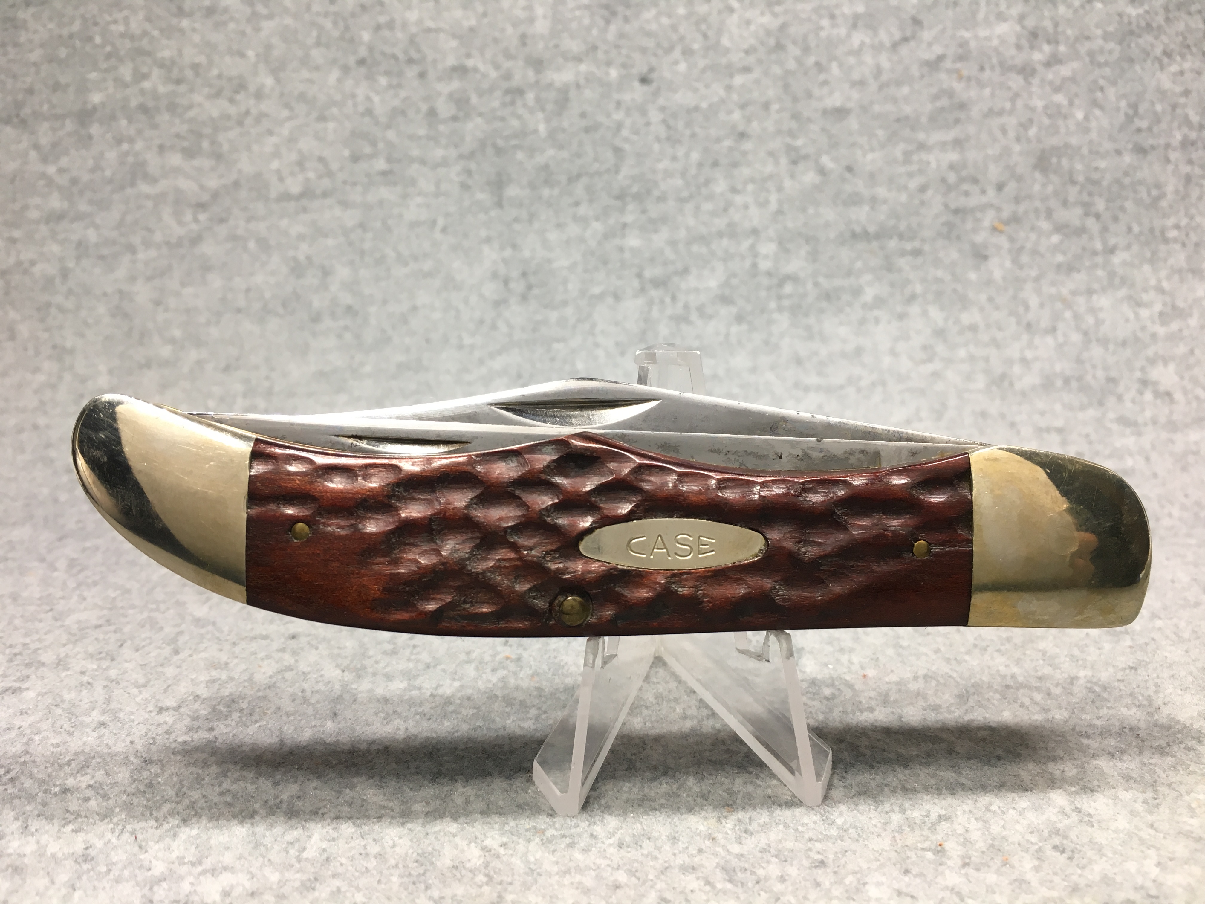 How much is 1984 Case 6265 SAB SS Brown Corn Cob Pakkawood Folding ...
