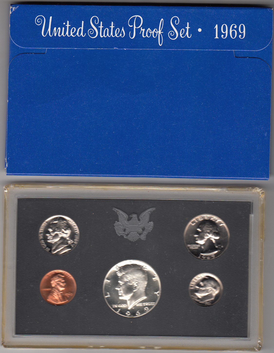 How much is 1969 Proof Set (blue box 5 coins) worth? | iGuide.net Price ...